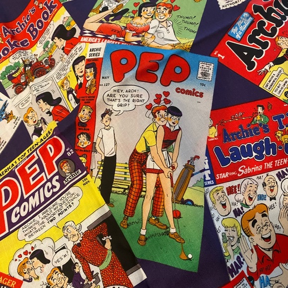 archie | Art | Vintage Archie Multicolor Comic Book Print Fabric | Poshmark